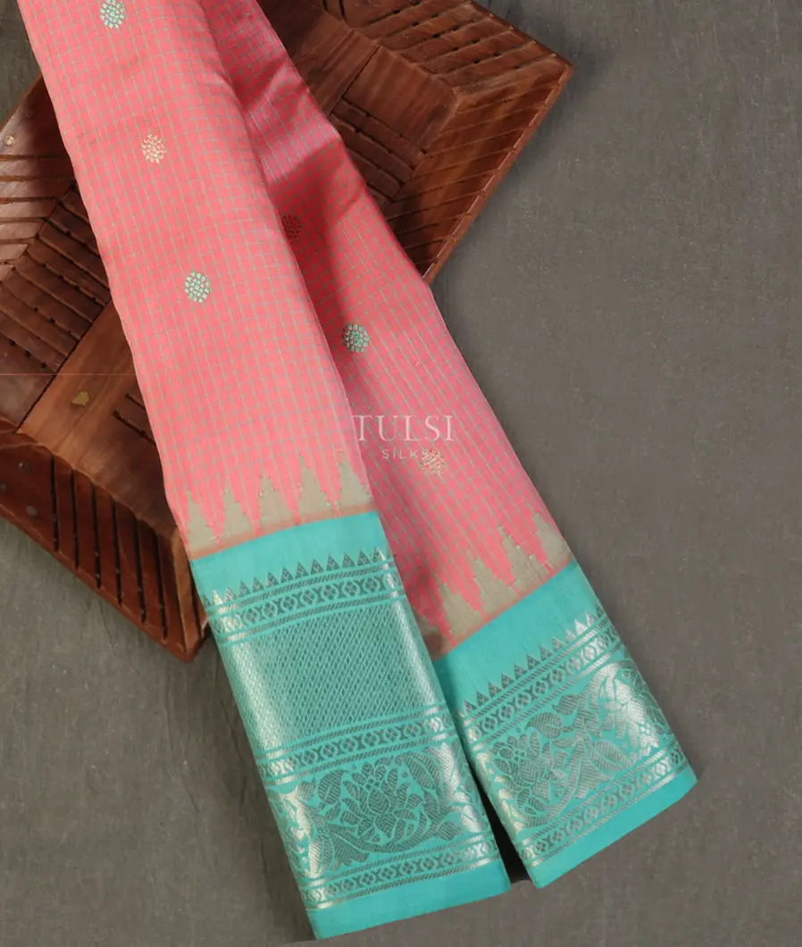 Buy Pink Gadwal Silk Saree T505095