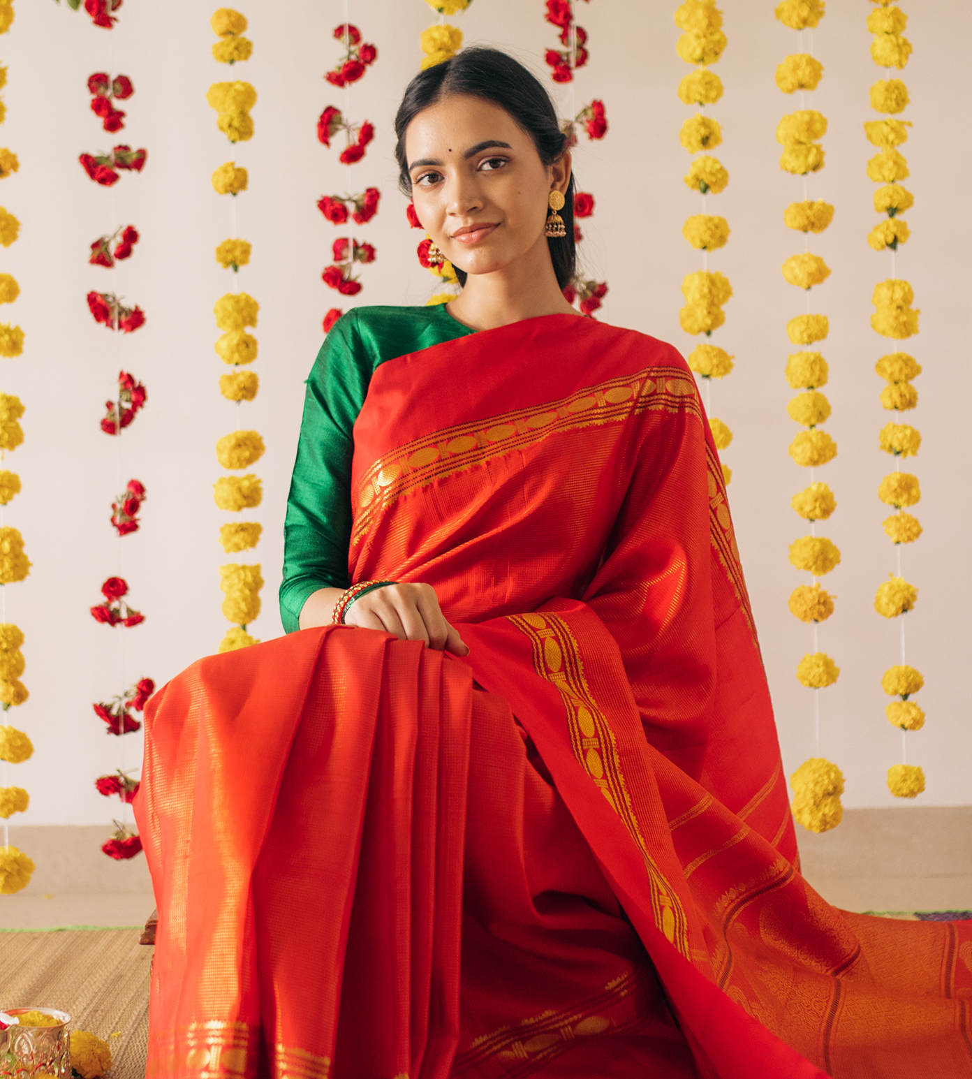 Red Kanchipuram Silk Saree