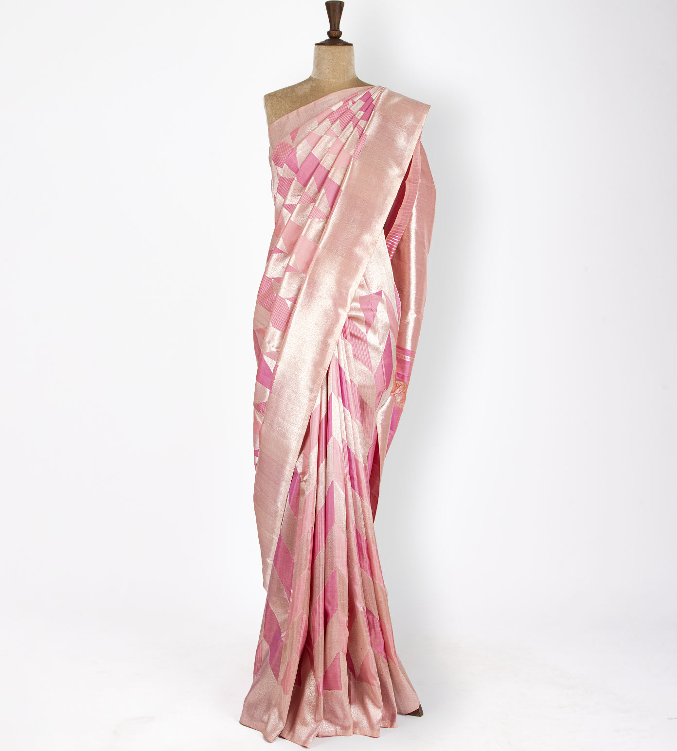 Pink Kanchipuram Silk Saree