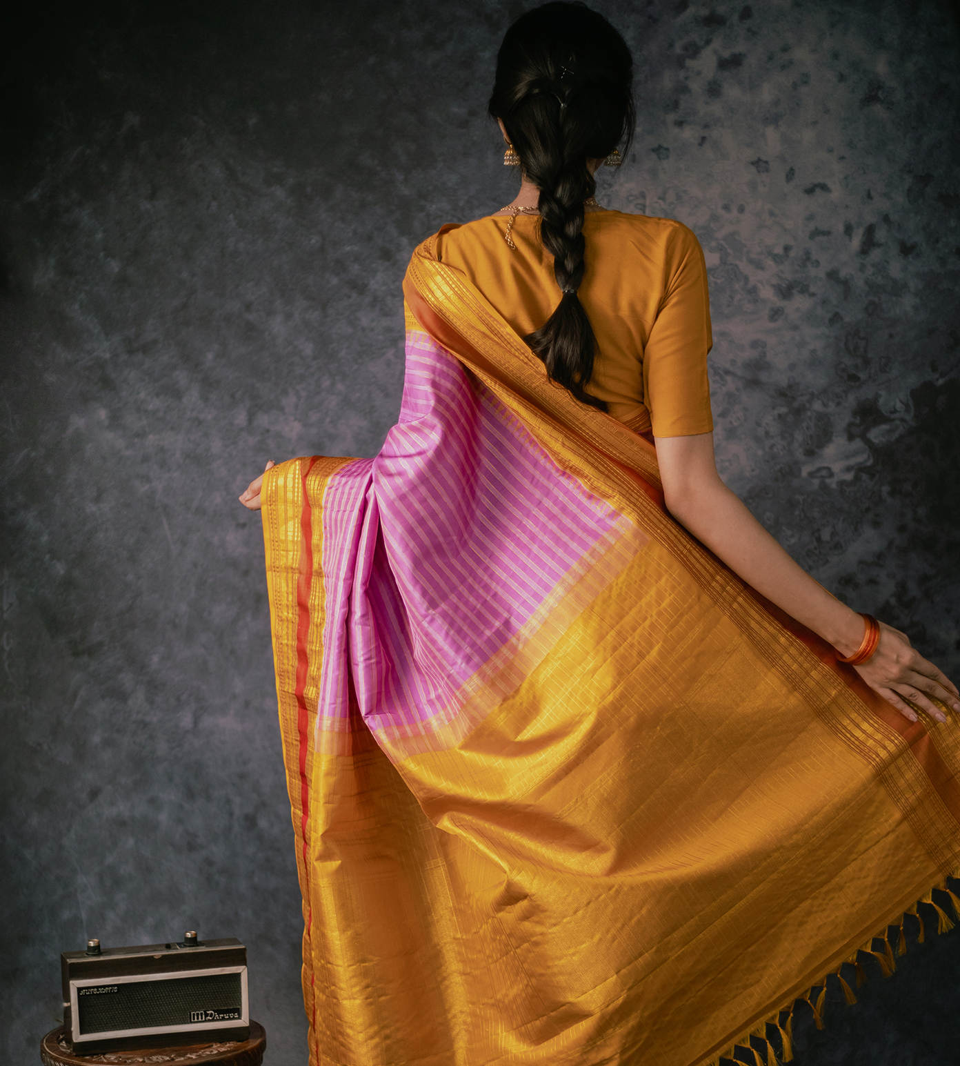 Lavender Kanchipuram Silk Saree