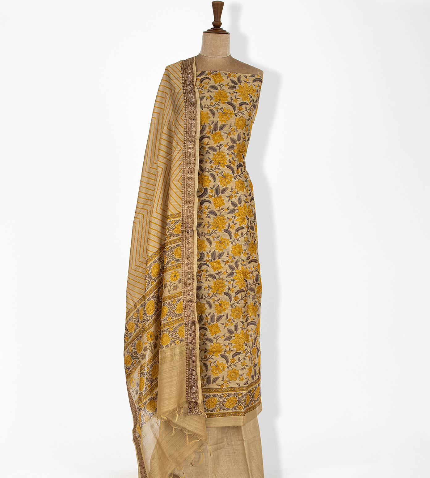 Off White Moonga Tussar Salwar