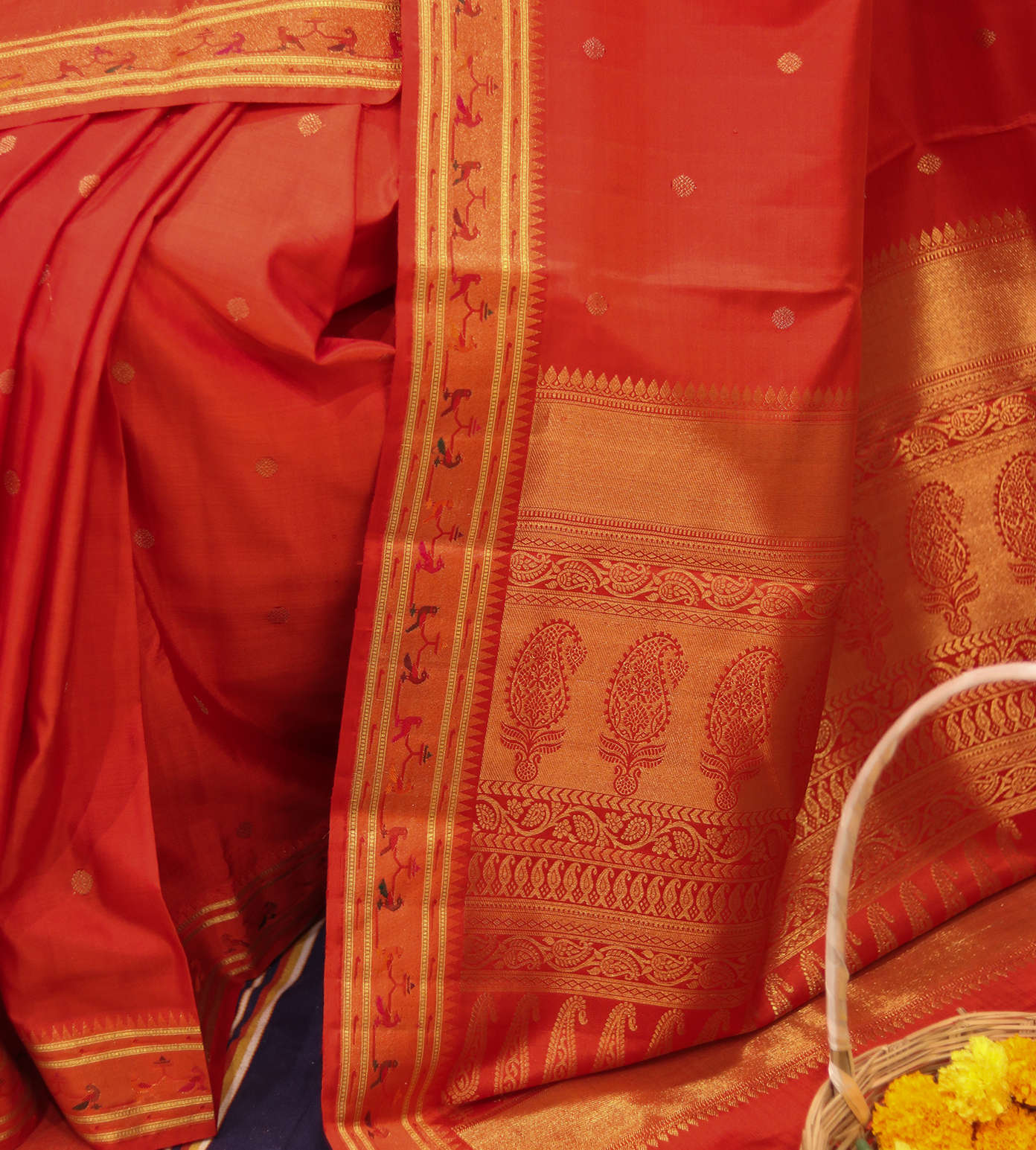 Red Kanchipuram Silk Saree