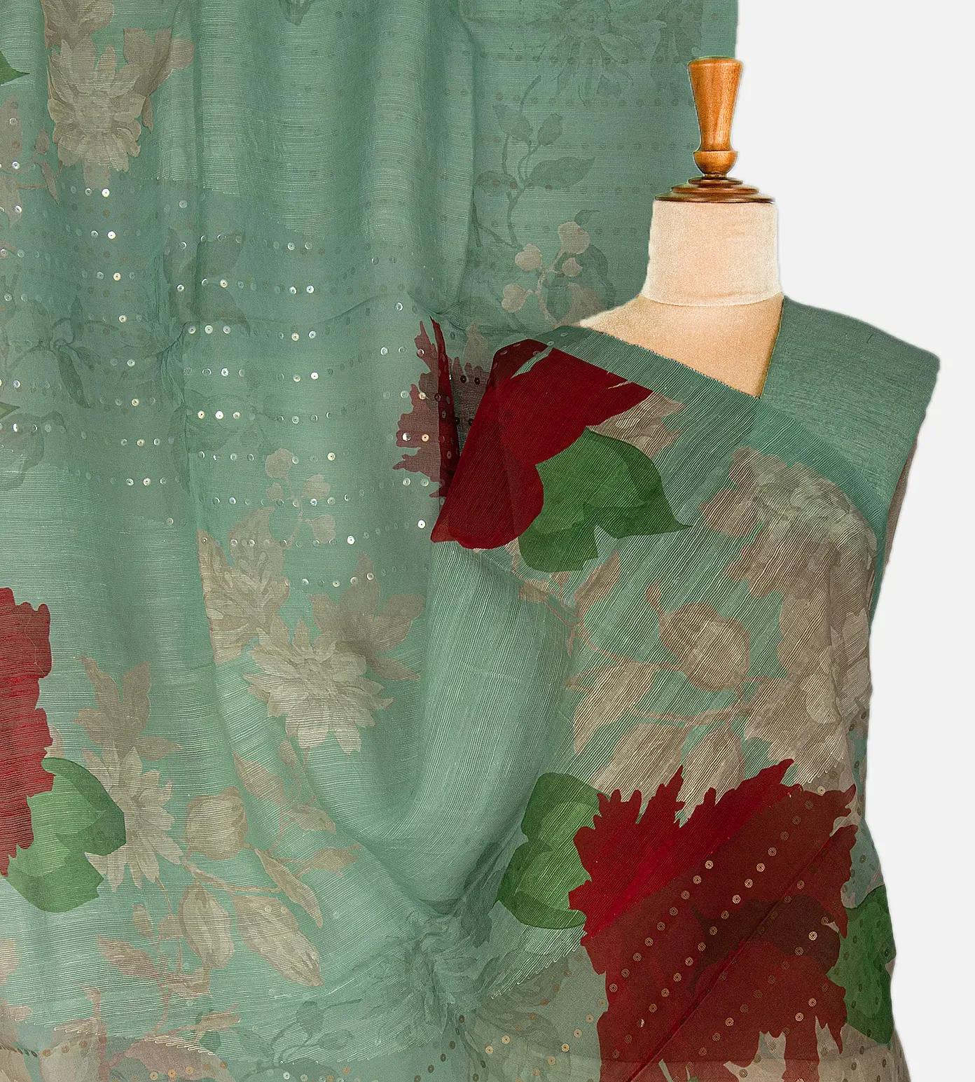 Buy Blue Matka Bailou Saree