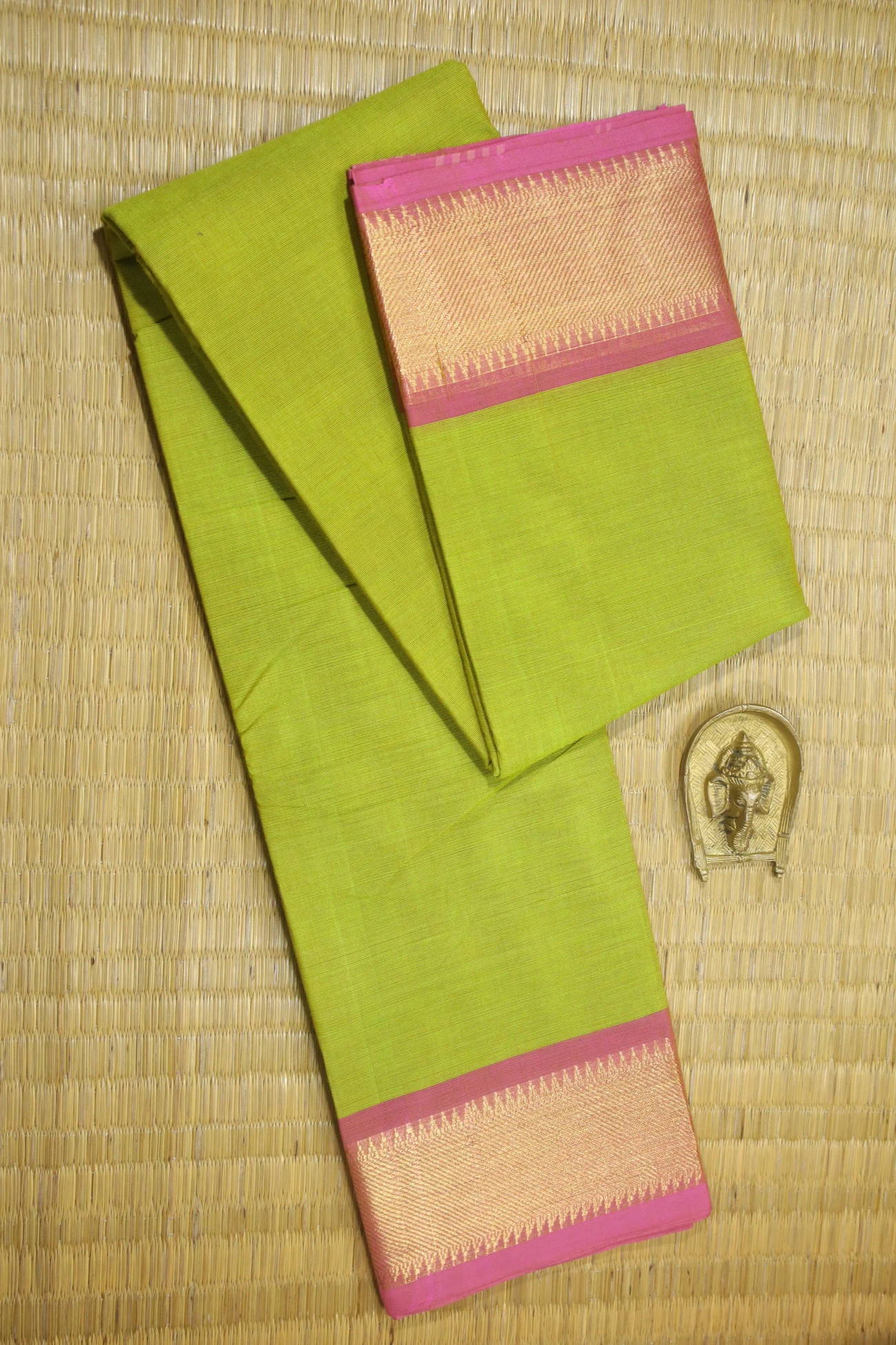 Buy Light Green Temple Malarkodi Saree
