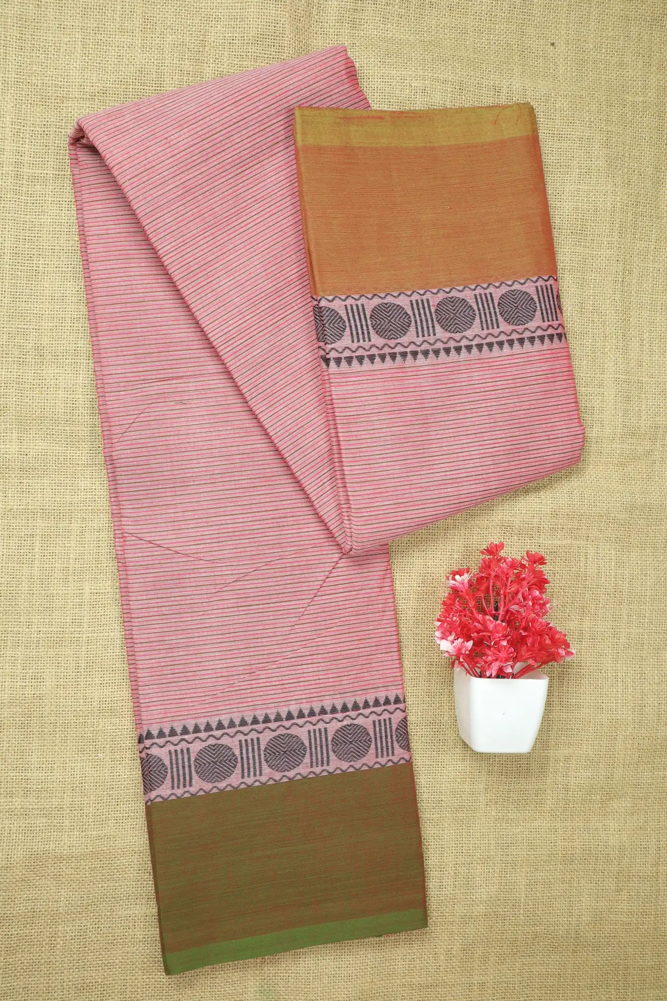 Buy Light Pink Ruthratcham Malarkodi Saree