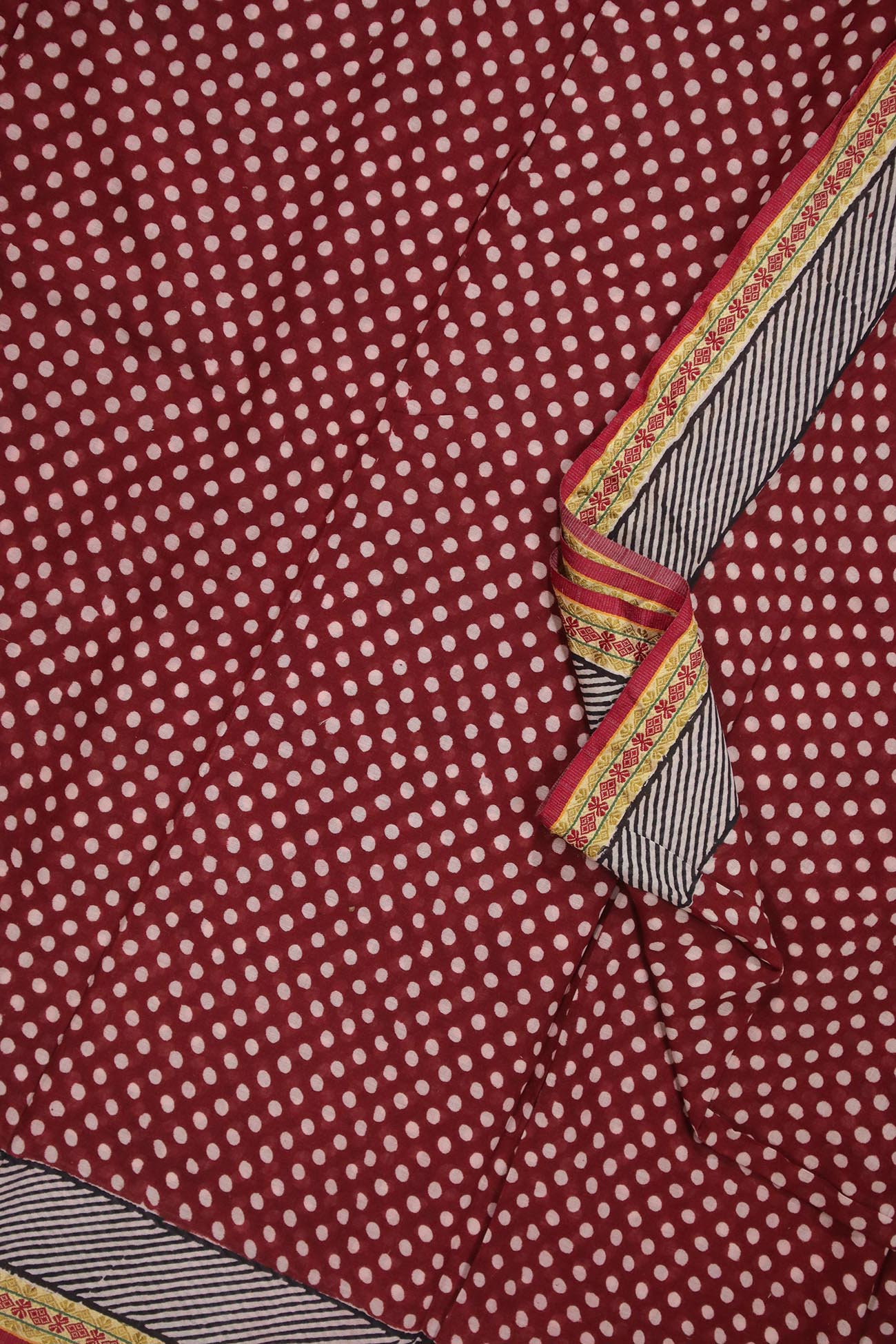 Maroon Dots Bagh Sarees