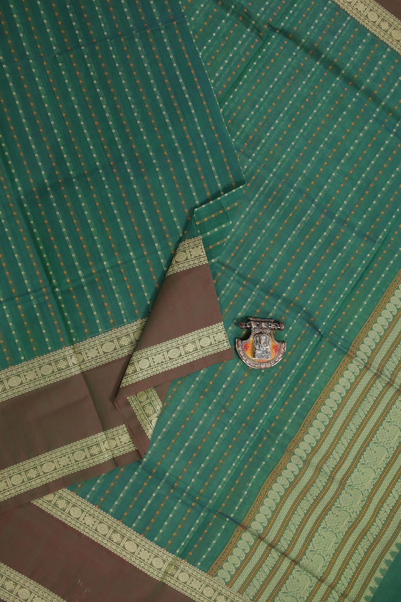 Indian Red Ruthratcham Kanchi Cotton Dupatta