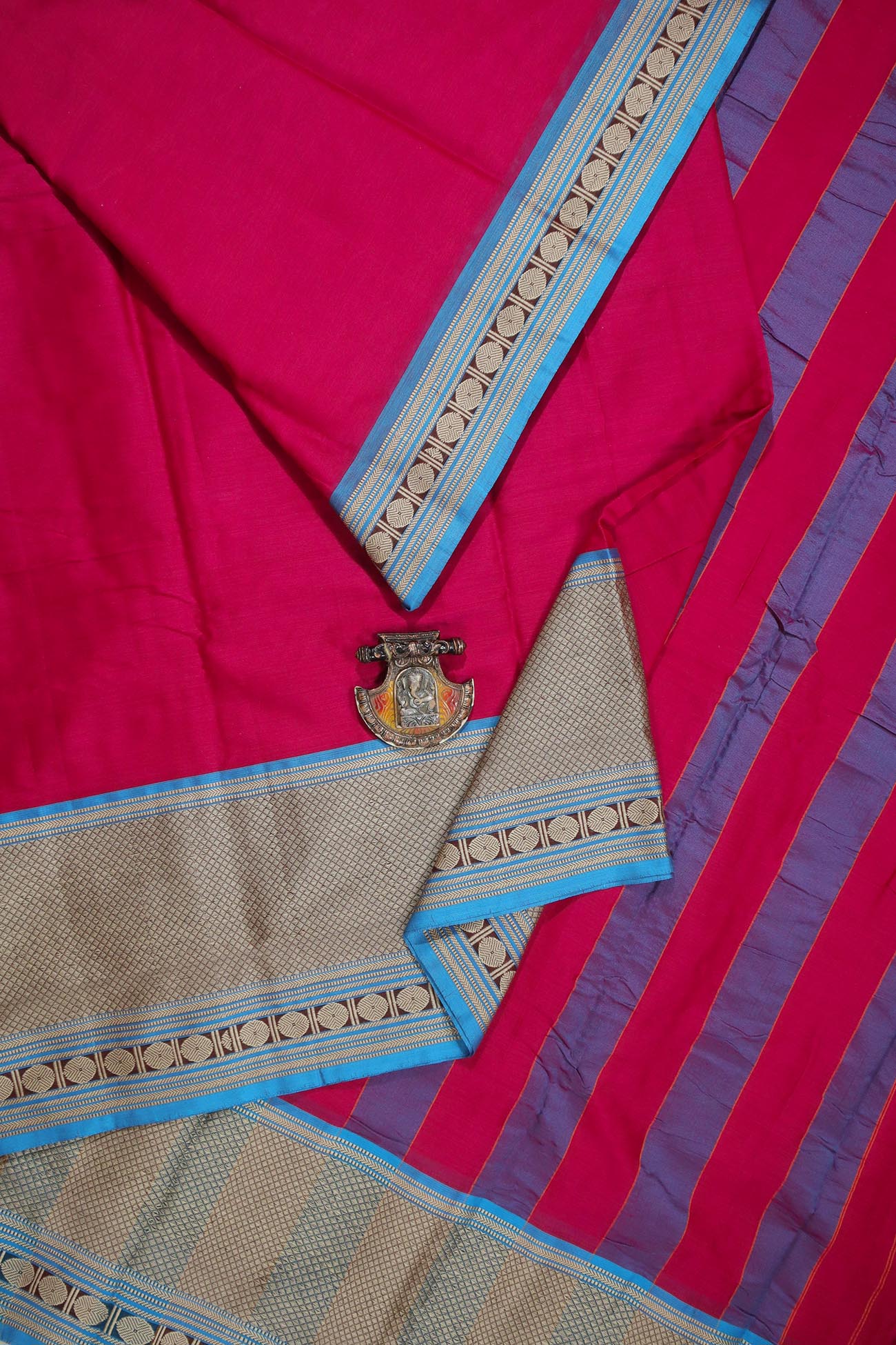 Pink Ruthratcham Narayanpet Sarees